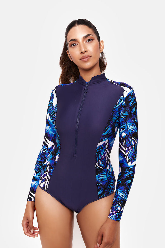 Sofia Black Modest Rash Guard Swim Top | Premium Modest Swimwear | LYRA ...