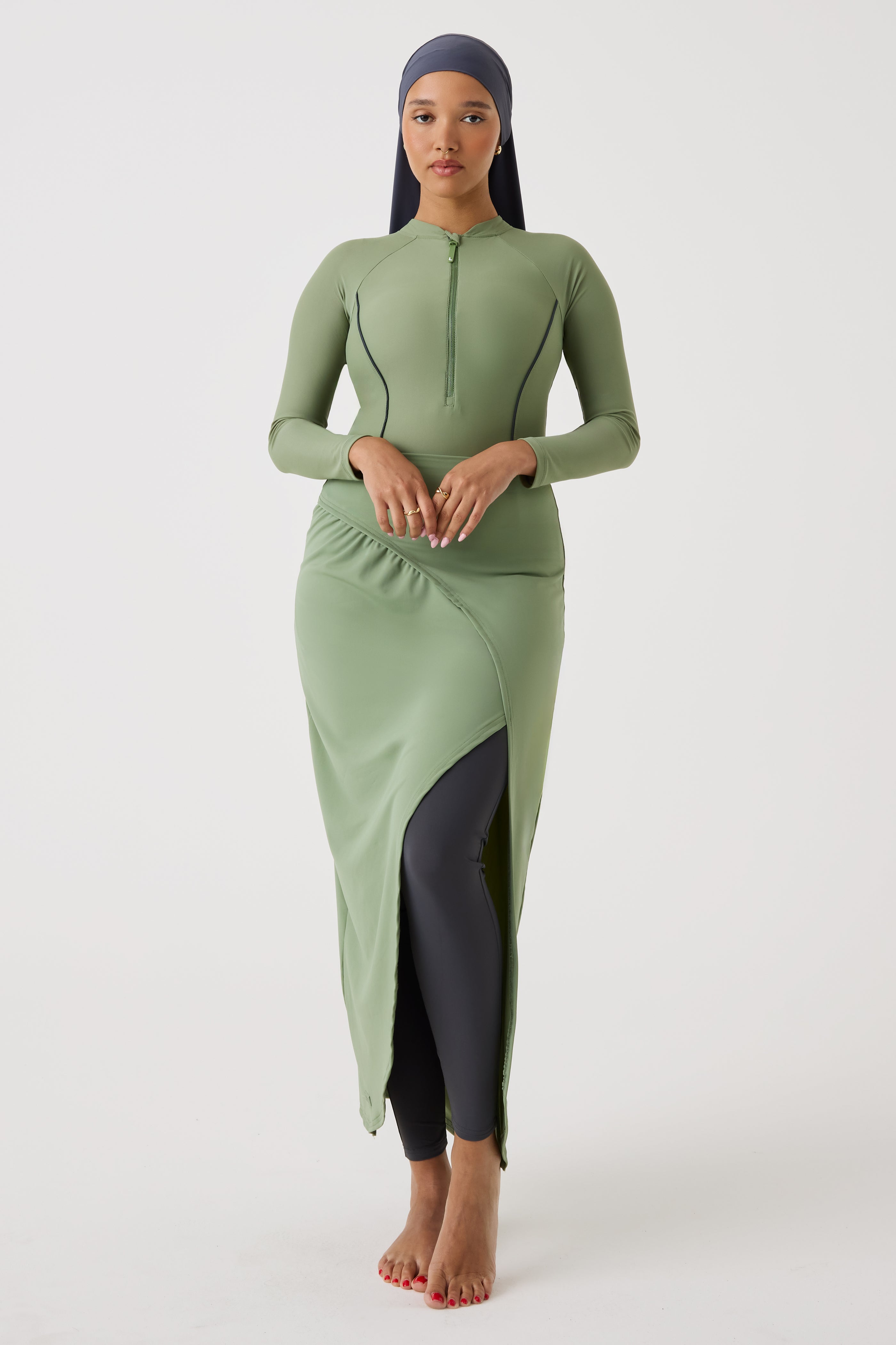 NABILA Swim Bottoms | Full Coverage Premium Modest Swimwear | LYRA Modest